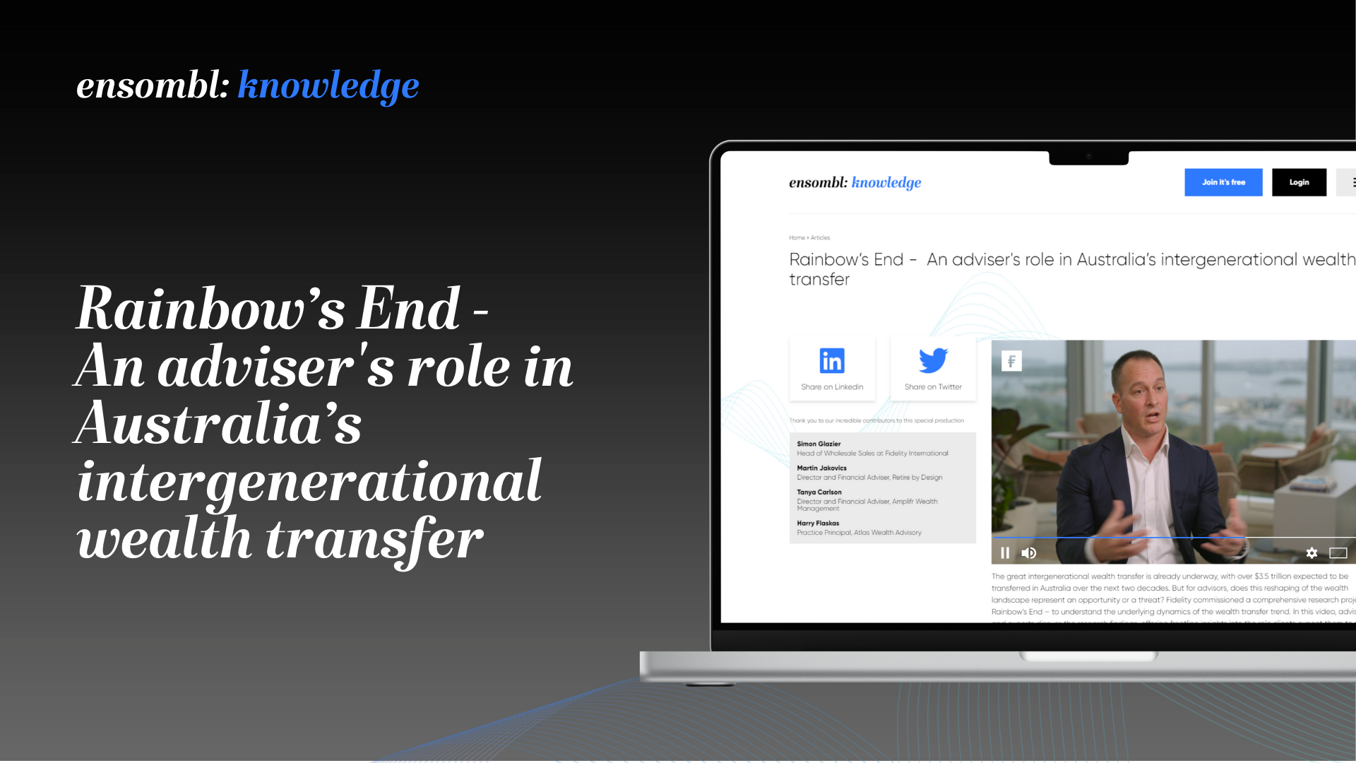 Rainbow’s End - An adviser's role in Australia’s intergenerational ...